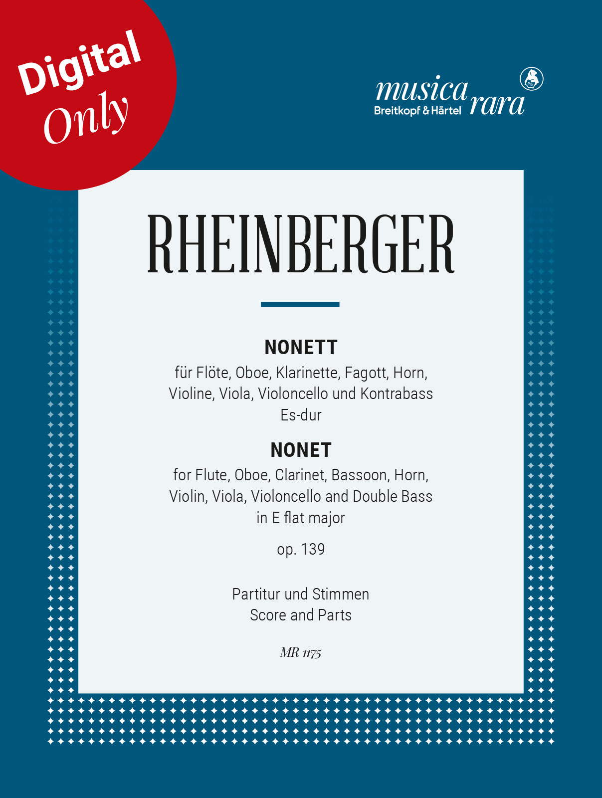 Joseph Gabriel Rheinberger - Nonett Es-dur op. 139 | Breitkopf & Haertel